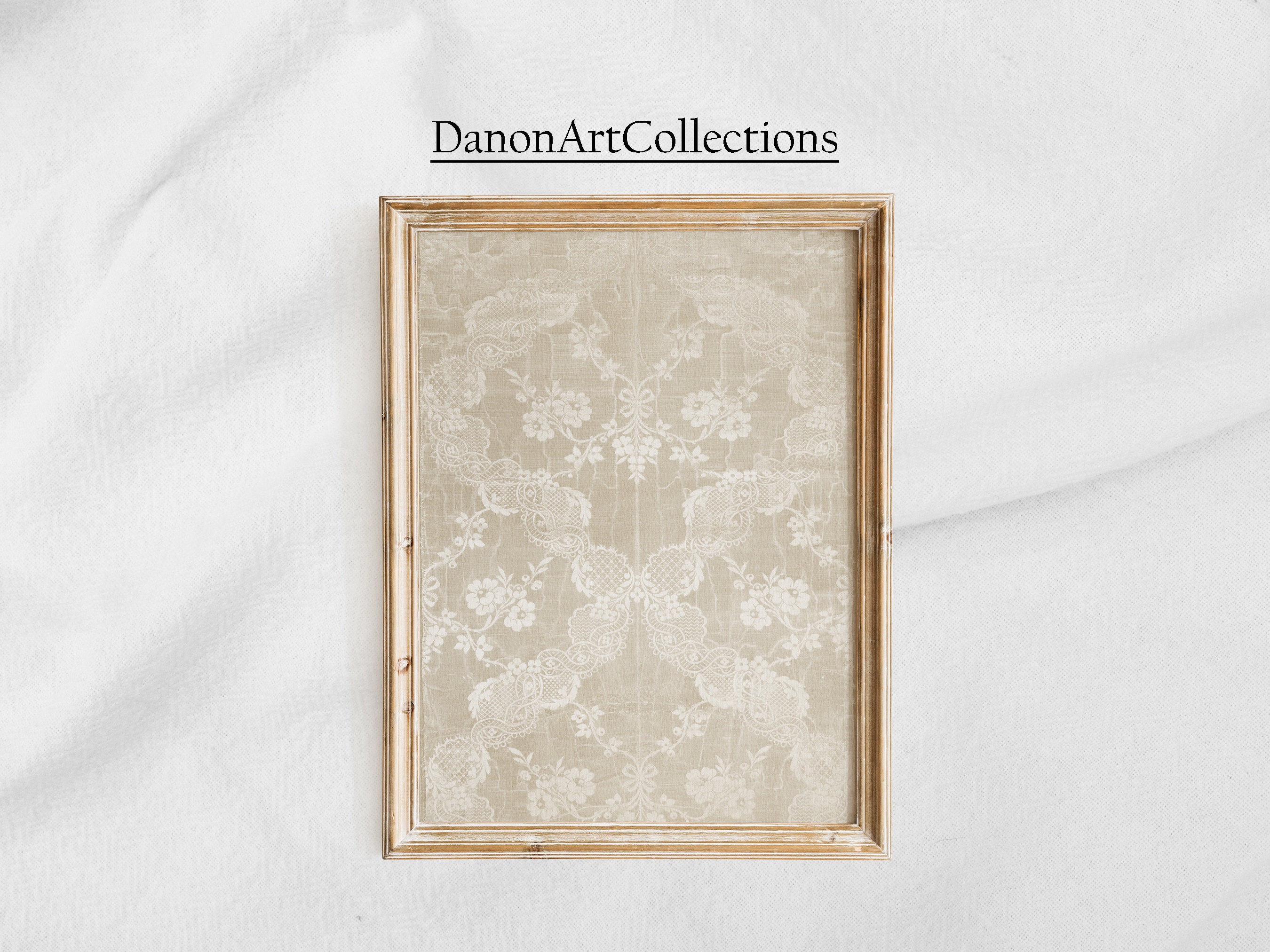 Antique Dutch Lace Floral Pattern, Neutral Tapestry Art Print, DIGITAL ...