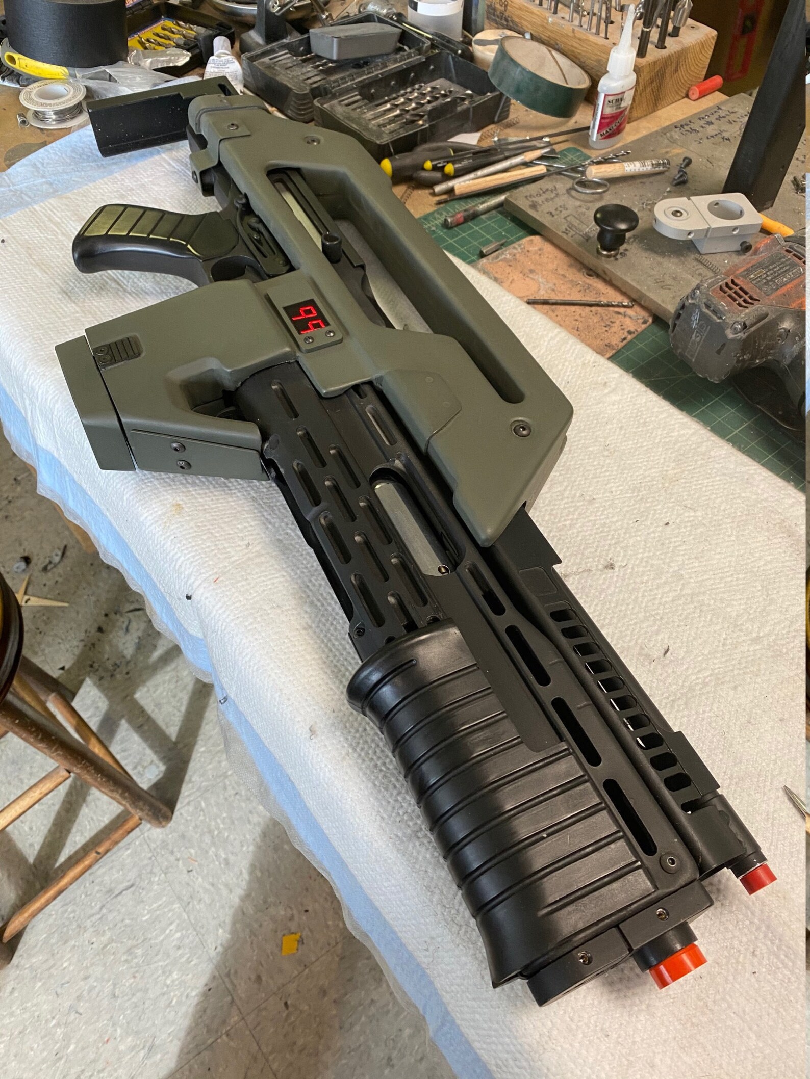 Aliens M41-A Pulse Rifle Replica HERO Model 1/1 LEDS Custom | Etsy