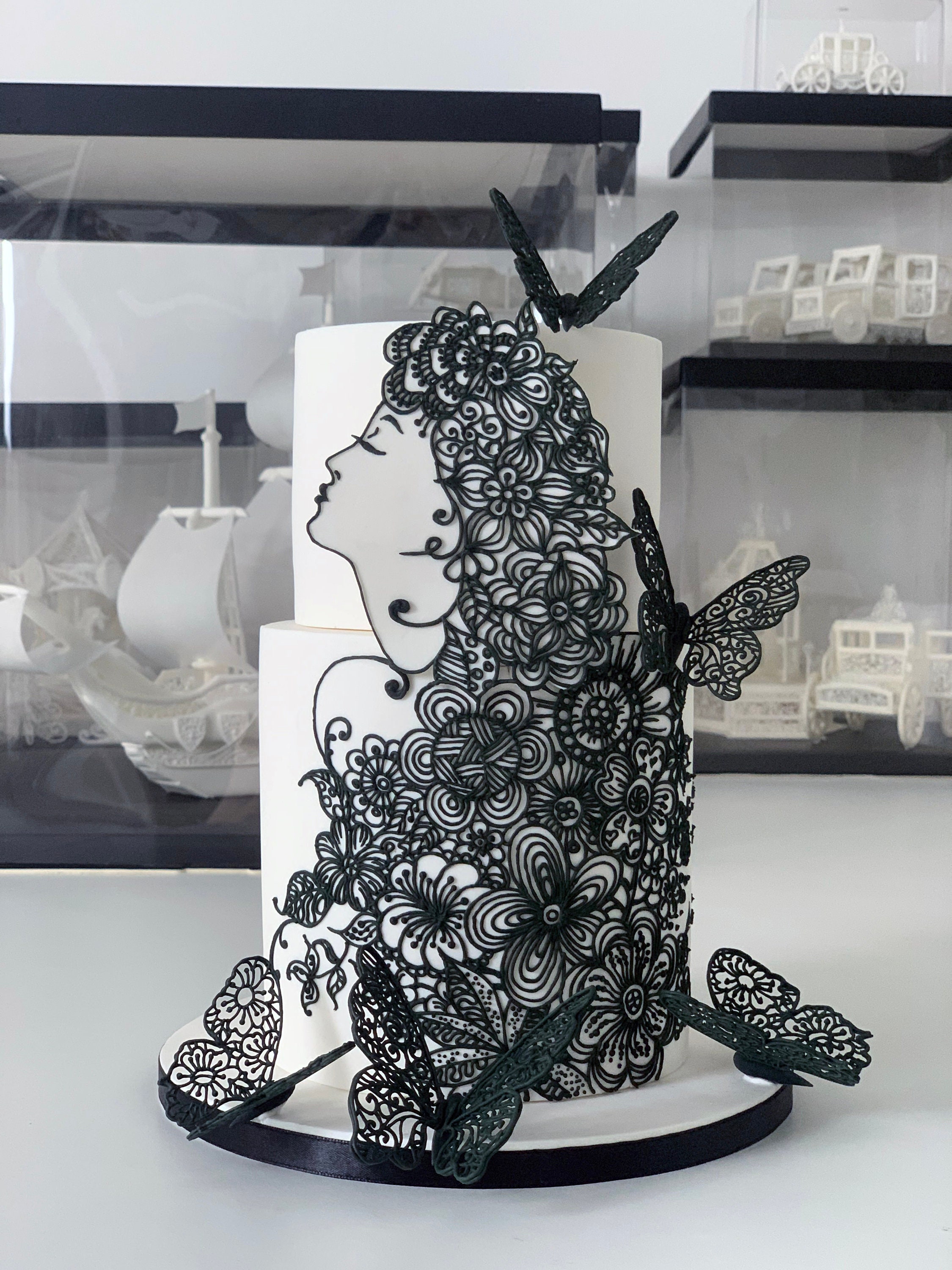 Doodle Art Template for Youtube Tutorial - Etsy