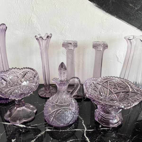 Vintage Purple Glass - Etsy