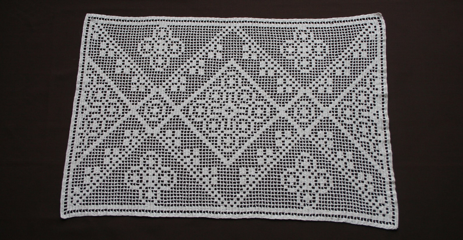 Crochet Table Runner, Filet Table Runner, Lace Cafe Tablet Runner ...