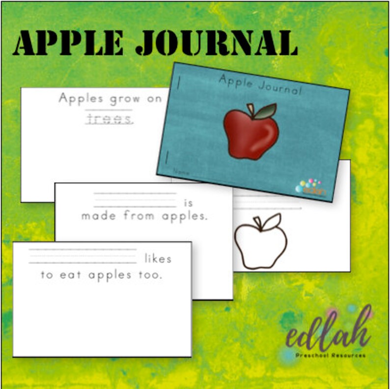 A is for Apples Themed Preschool Lesson Plans (one Week Curriculum) - Etsy