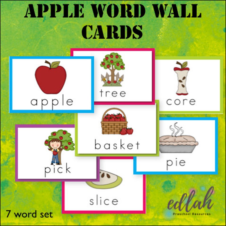 A is for Apples Themed Preschool Lesson Plans (one Week Curriculum) - Etsy