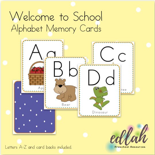 Welcome to School Themed Preschool Lesson Plans (one Week Curriculum ...