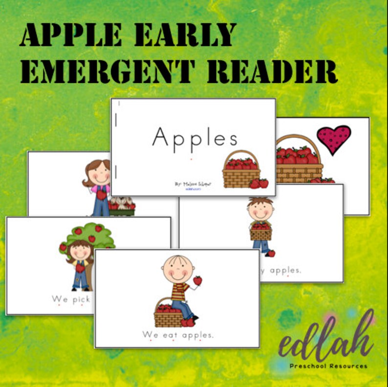 A is for Apples Themed Preschool Lesson Plans (one Week Curriculum) - Etsy