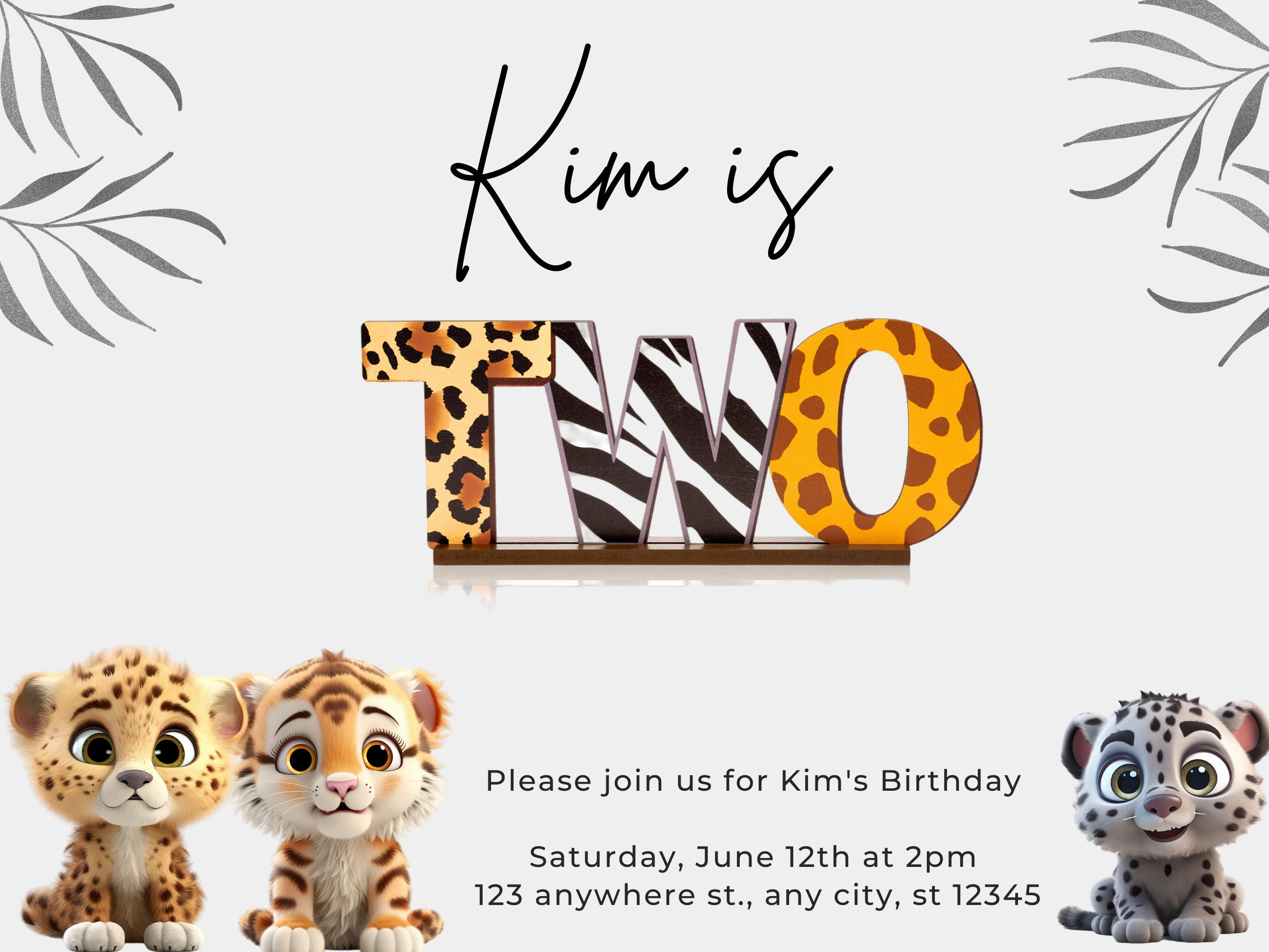 35 Cute Baby Jungle Animals, Digital Clip Art, Baby Shower, Nursery ...