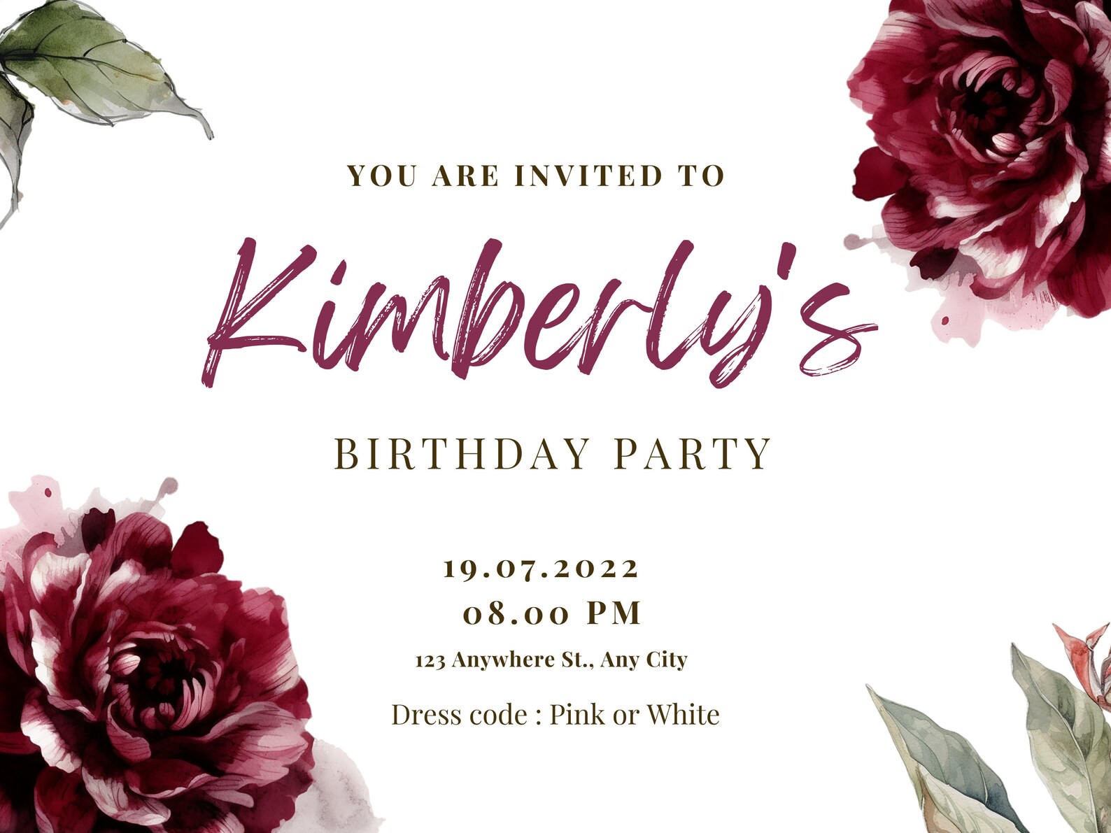 35 PNG Royal Boho Flower Clipart, Watercolor Clipart, Floral Clipart ...