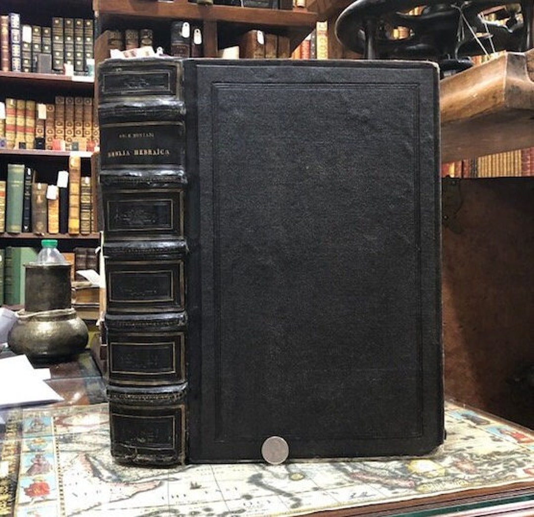 Hebrew,greek,latin-bible,apocrypha, 1609, Montanus Interlinear Polyglot ...