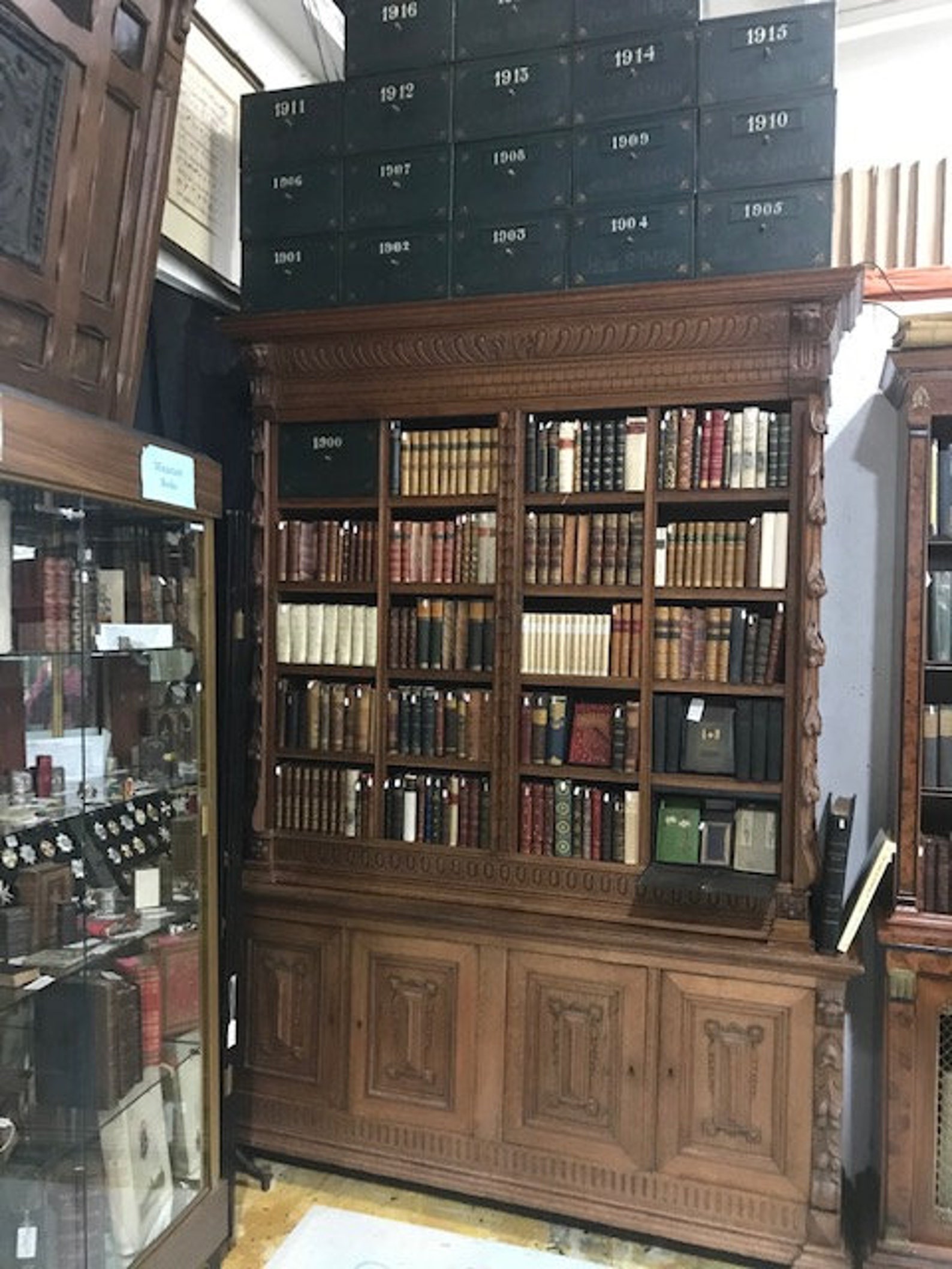 FRENCH NOTARY CABINET 19th Century With Lions in Carved Oak - Etsy