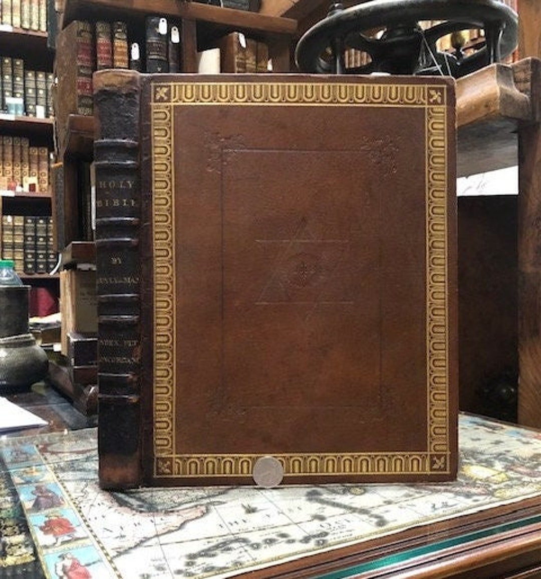 Holy Bible Atlas, Index to Principle Matters, 10 Maps, 54 Engravings ...