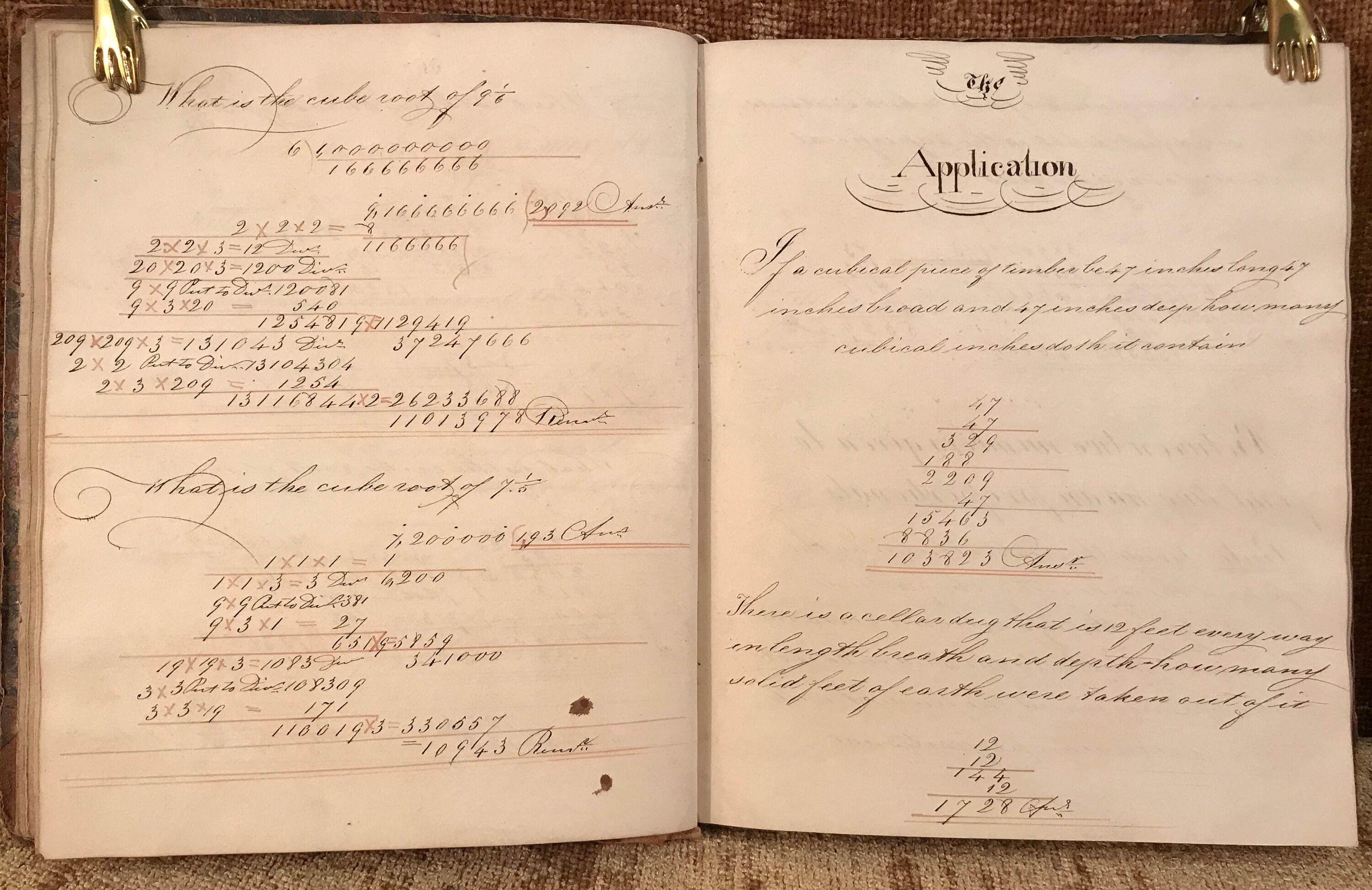 1831 MANUSCRIPT Mathematics Work-book. Duodecimals Commonly - Etsy