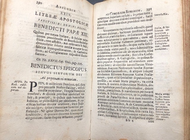 1725. Catholic. Roman Council Celebrated in the Sacred Lateran Basilica ...