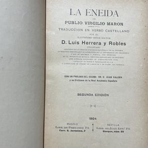 The Aeneid of Publius Virgilio Maron Translation in Spanish Verse ...