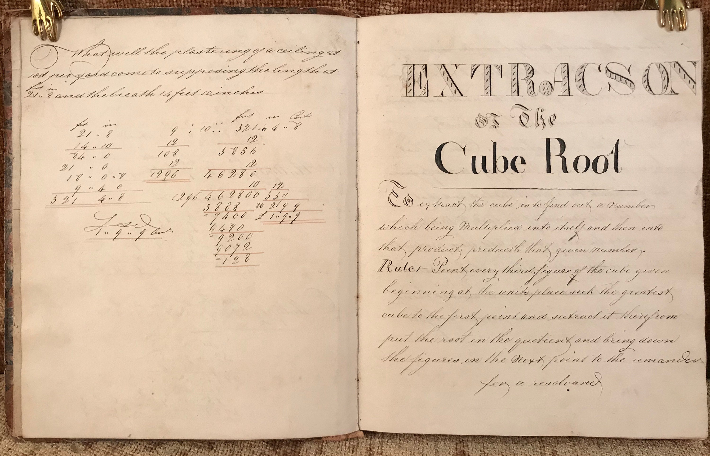 1831 MANUSCRIPT Mathematics Work-book. Duodecimals Commonly - Etsy
