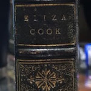 1864. Cook, Eliza. Signed, Tipped in Letters. Beautiful Presentation ...
