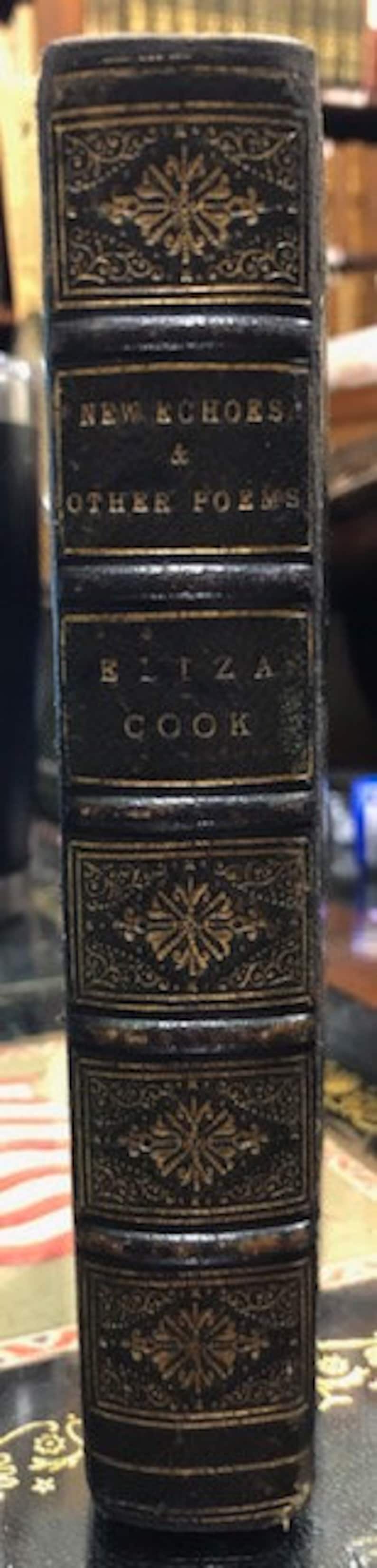 1864. Cook, Eliza. Signed, Tipped in Letters. Beautiful Presentation ...