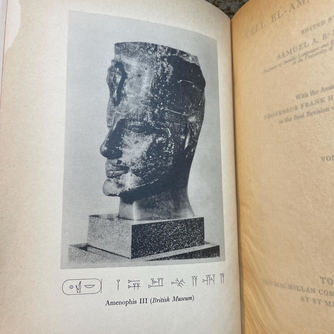 The Tell El-amarna Tablets (2 Vol ) Limited 'luxor' Edition of 900 ...