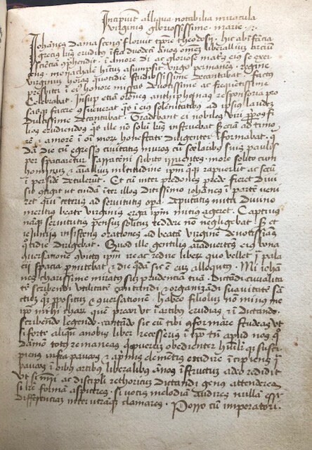 1485. Incunabula. Three Titles Bound as One; Summary of Theological ...