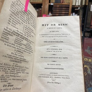 Yes or No A Musical Farce in Two Acts by Isaac Pocock - Etsy