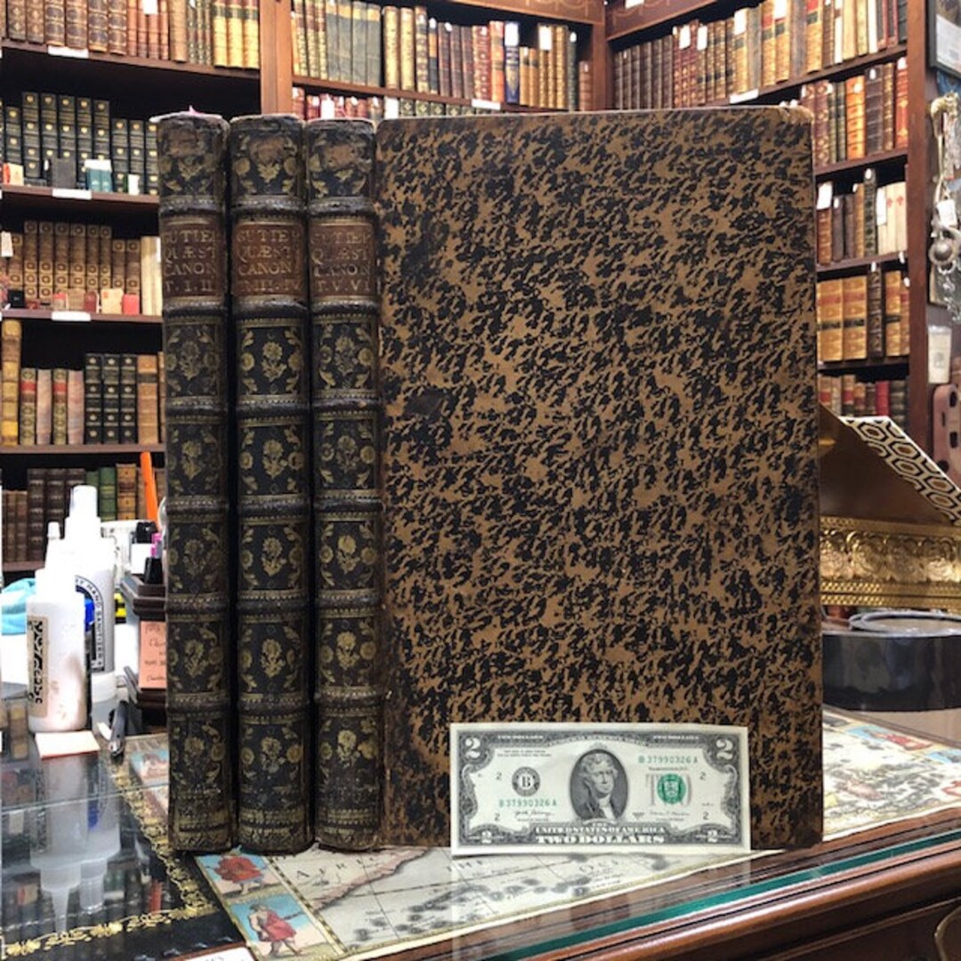 Canonical Questions. 6 Volumes in 3. Latin Language. D. Joannis ...