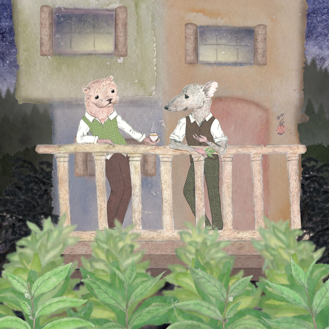 Otter and Rat - 8x8 Limited Edition, Signed, Numbered, Fine Art Print ...