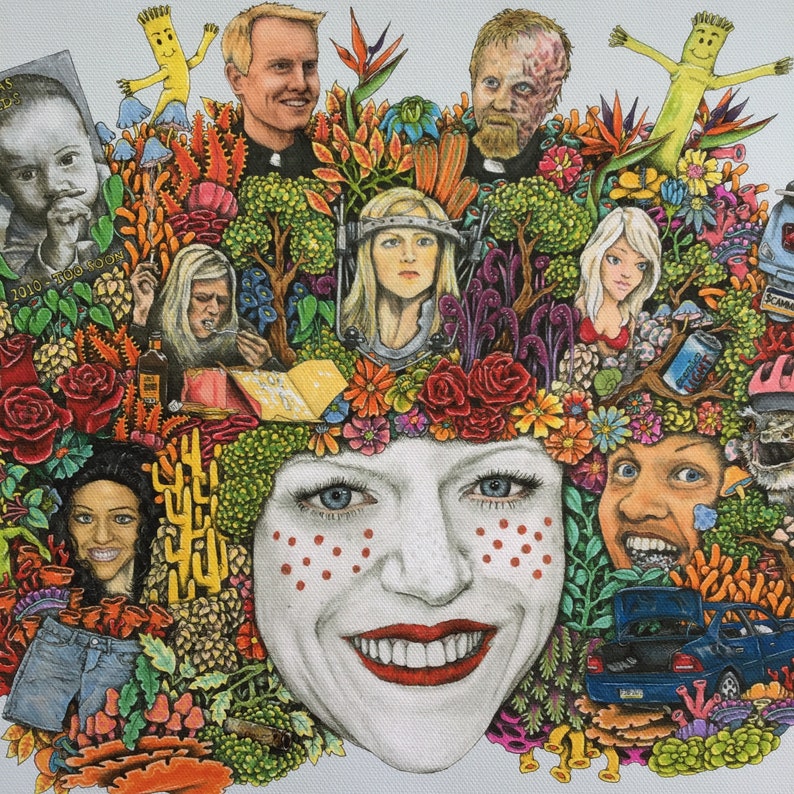 SWEET DEE A3 Giclée Canvas Print It's Always Sunny in - Etsy