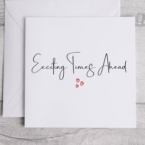 Exciting Times Ahead Card. Leaving Card. New Job New Start New Chapter ...
