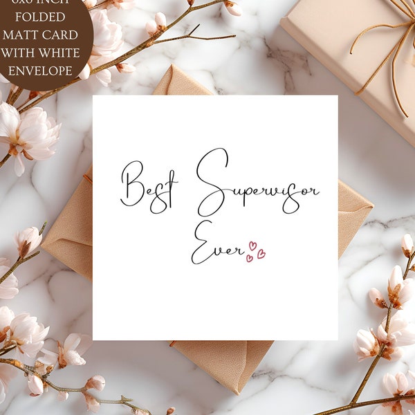 Supervisor Card - Etsy