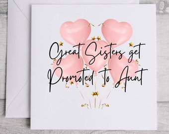 Becoming an Aunt Card - Etsy