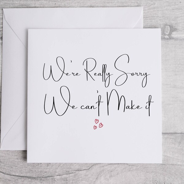 Sorry Card - Etsy