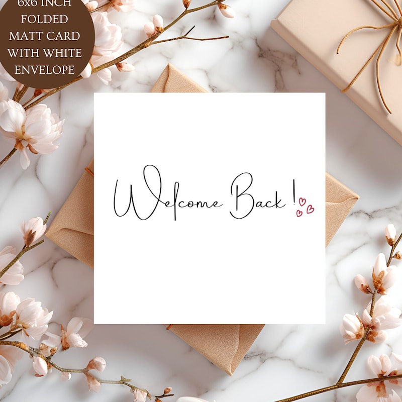 Welcome Back to Work Card - Etsy