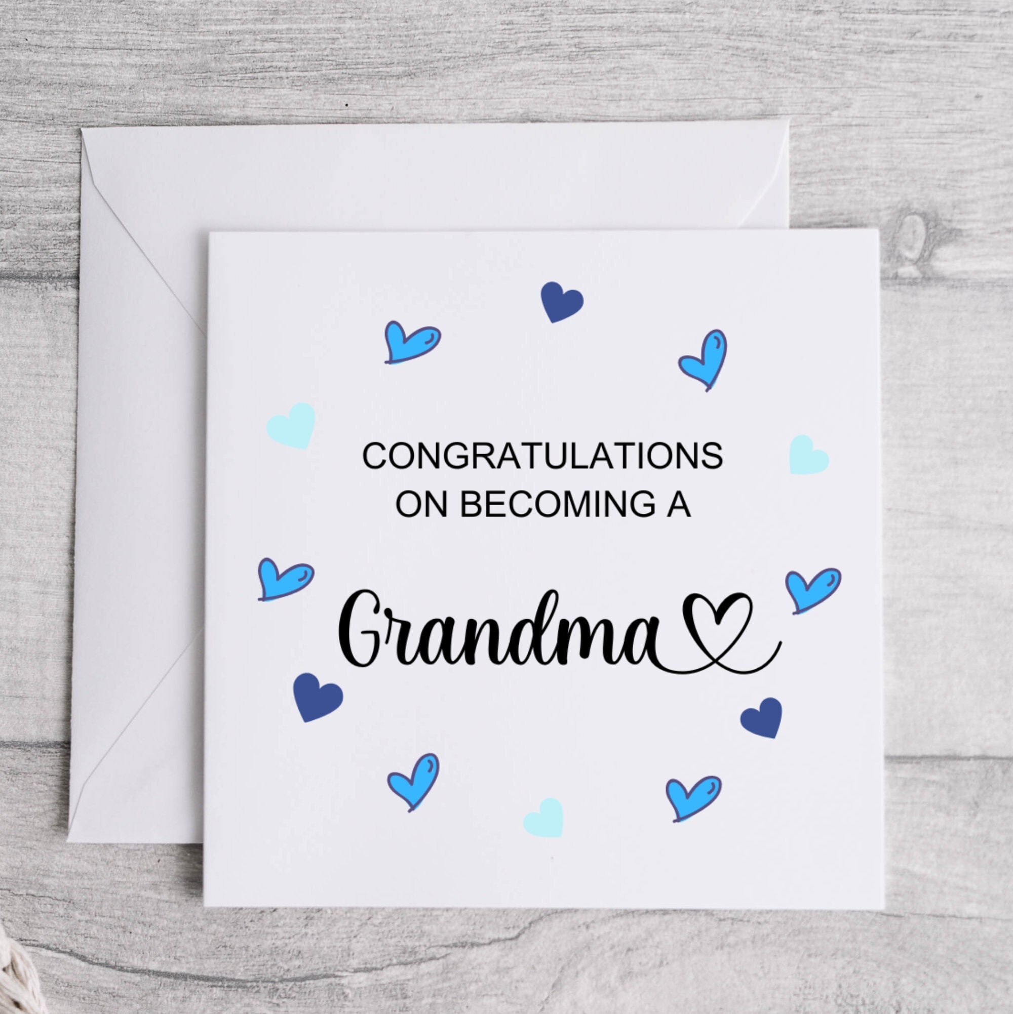 Congratulations on Becoming A Grandma Card. New Grandma Baby ...