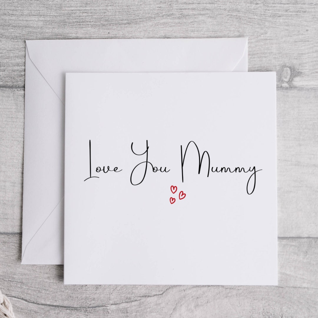 Love You Mummy Card. Best Mummy Ever Card. to a Very Special - Etsy
