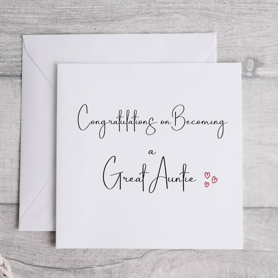 Congratulations on Becoming a Great Uncle Card. New Great - Etsy