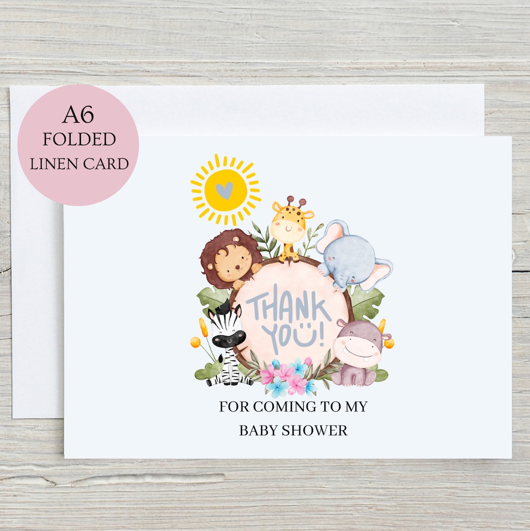 Thank You for Coming to My Baby Shower Card. Mummy to Be Thank You Baby ...