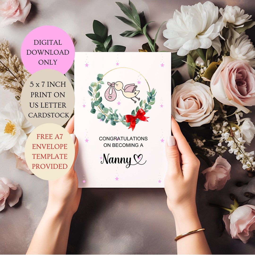 Congratulations on Becoming A Nanny Card. Eucalyptus Pregnancy ...