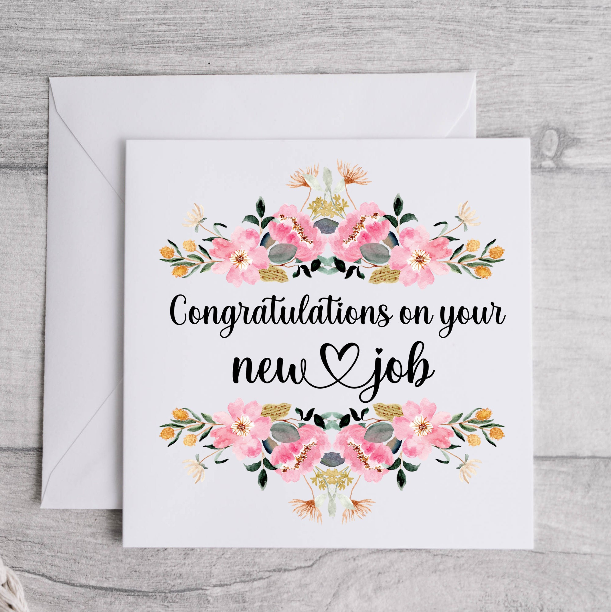 Congratulations on Your New Job Card. Well Done Card. Leaving - Etsy UK
