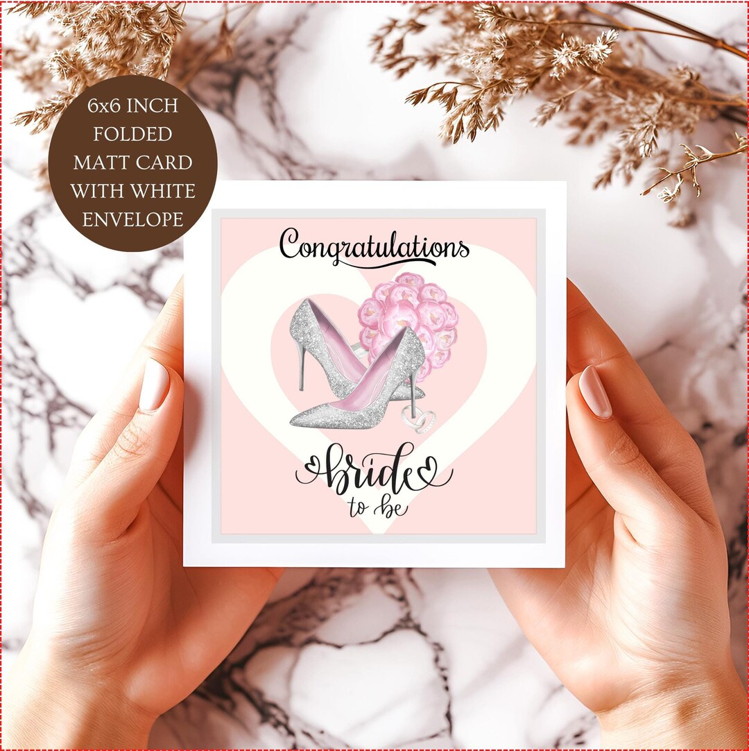 Congratulations Bride to Be Card. Bridal Shower Miss to Mrs Card. - Etsy