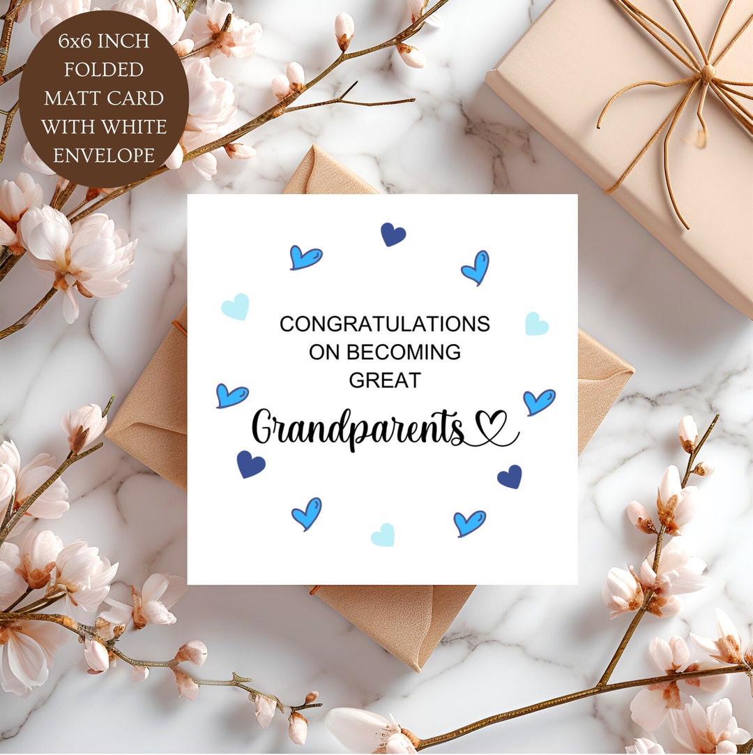 Congratulations on Becoming Great Grandparents Card. New Great ...