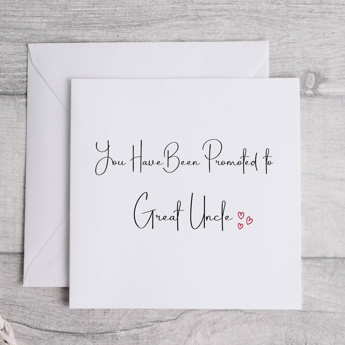 You Have Been Promoted to Great Uncle Card. New Great Uncle Newborn ...