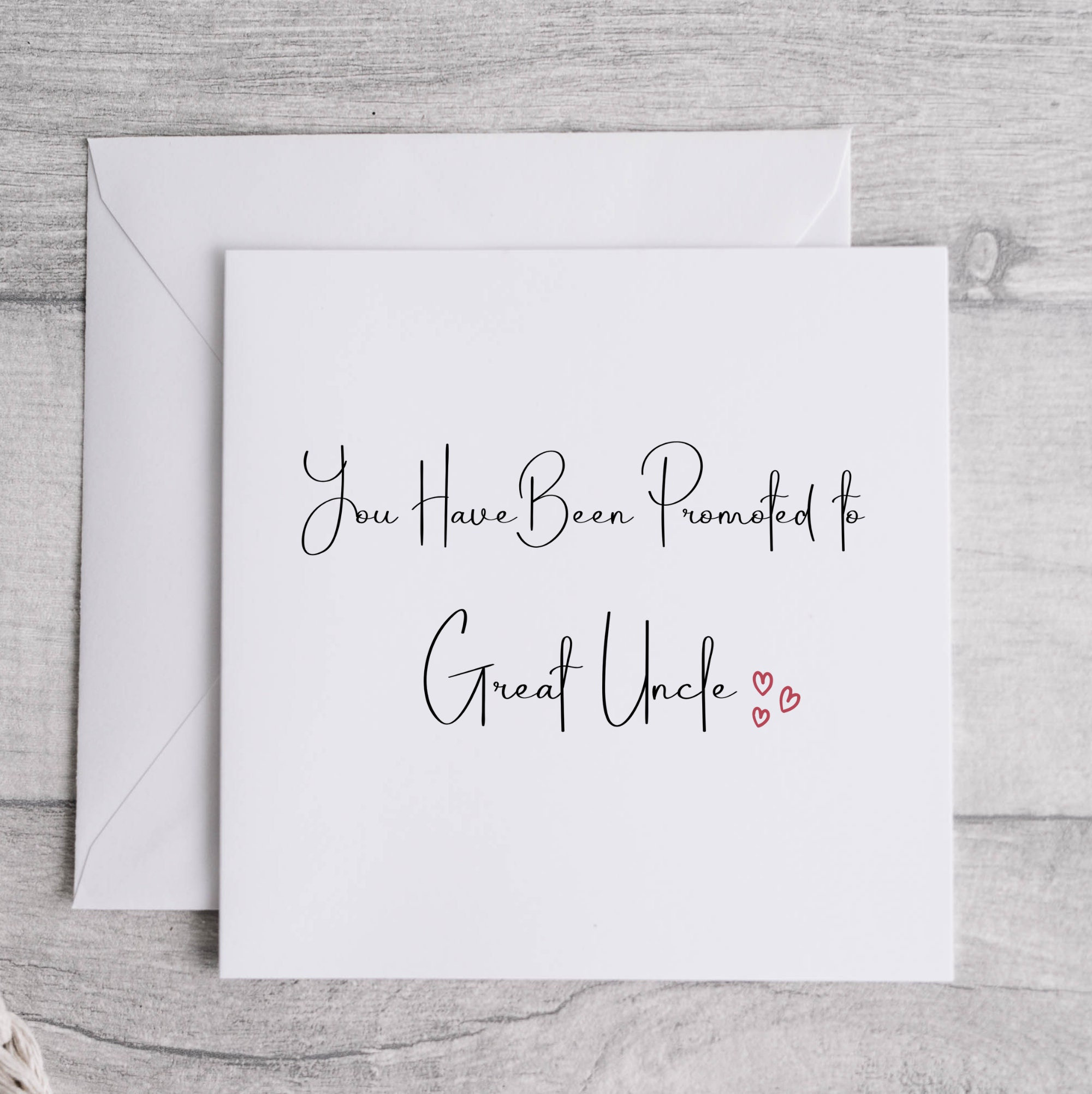 You Have Been Promoted to Great Uncle Card. New Great Uncle Newborn ...