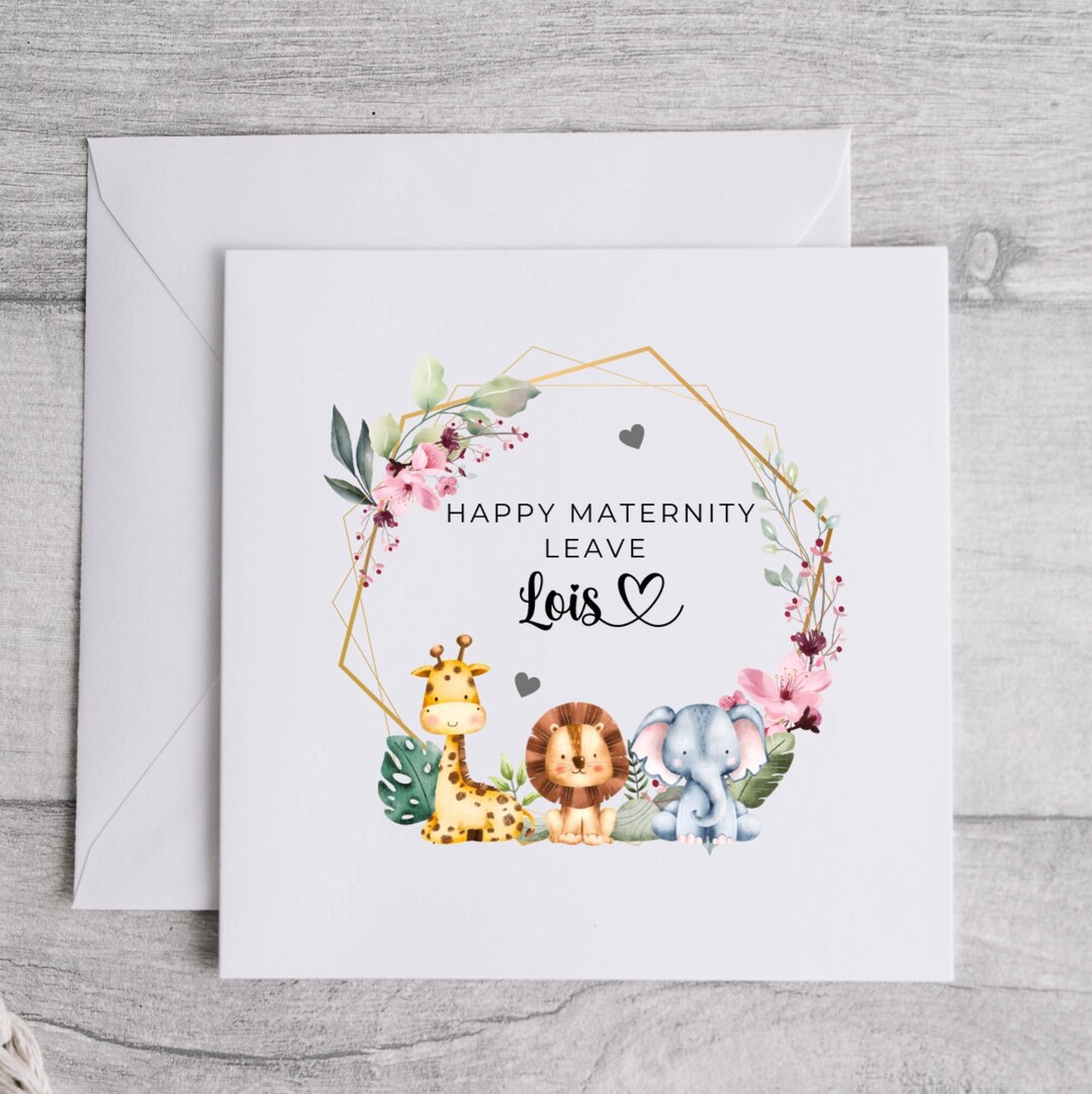 Personalised Happy Maternity Leave Card. Mummy to Be Gender - Etsy