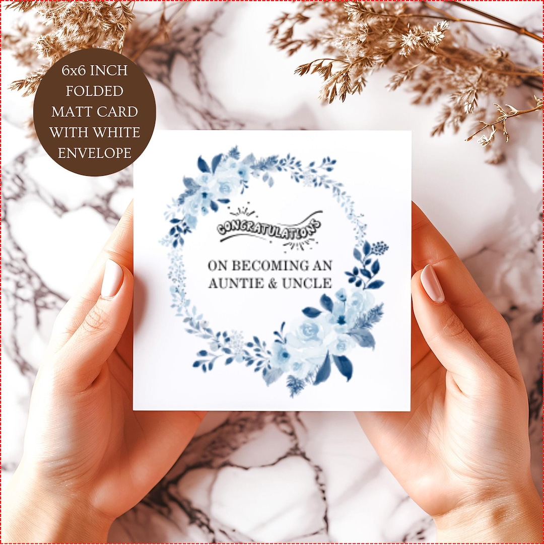 Congratulations on Becoming an Auntie & Uncle Card. New Uncle Newborn ...