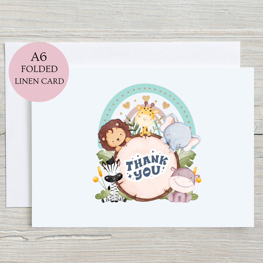 A6 Thank You Card. Rainbow Mummy to Be Thank You Baby Shower Card. A6 ...