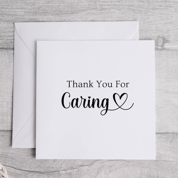 Thank You for Caring Card. Appreciation Card. Thank You Carers | Etsy Thank You for Caring Card. Appreciation Card. Thank You Carers | Etsy