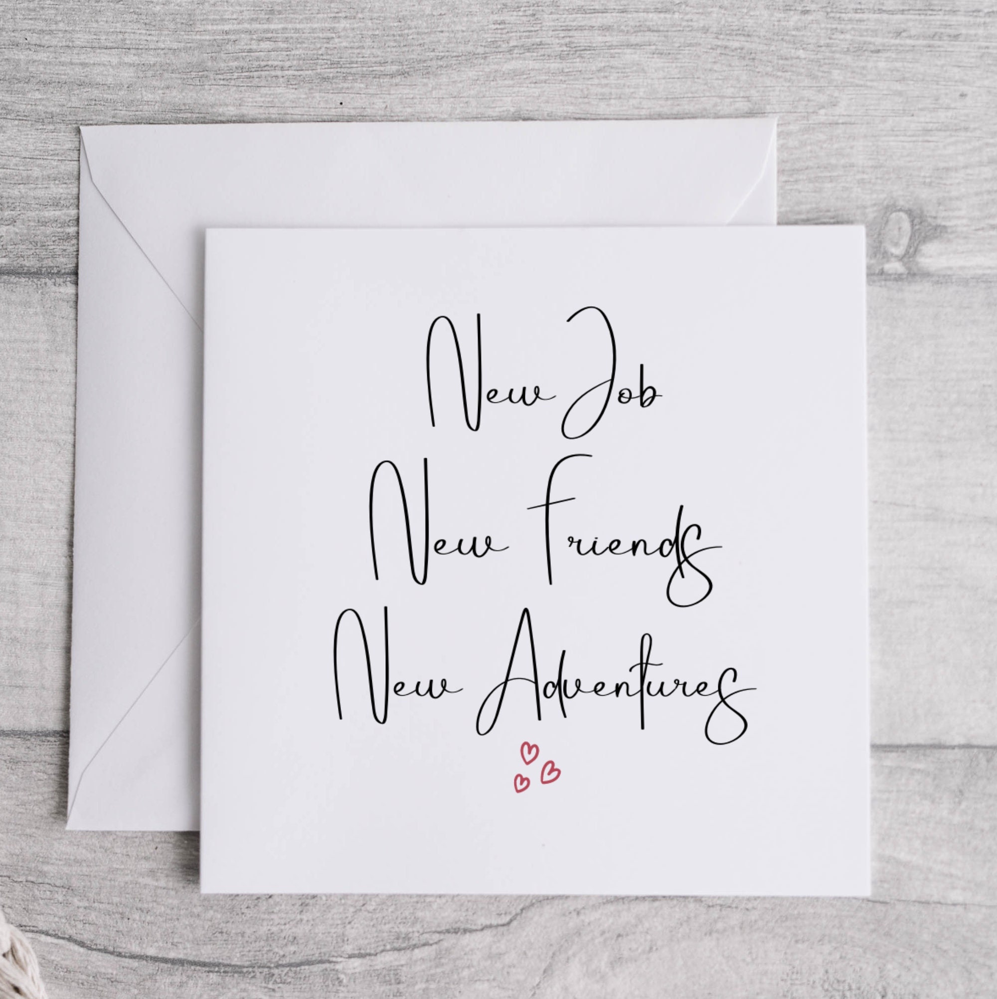 New Job New Friends New Adventure Card. Congratulations on - Etsy