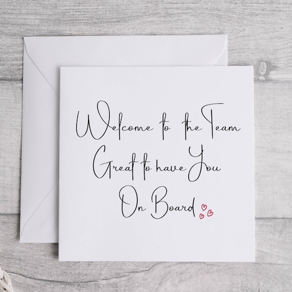 Welcome to the Team Great to Have You on Board Card. New Team - Etsy