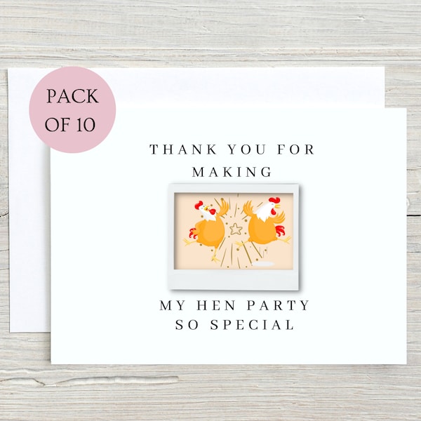 Thank You for Coming to My Hen Do - Etsy UK