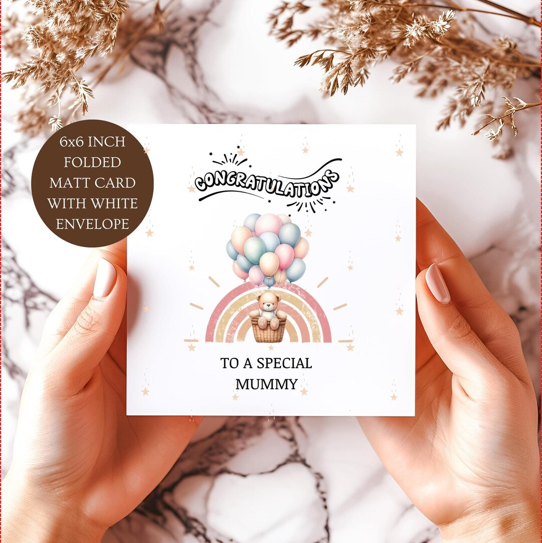 Congratulations to A Special Mummy Card. - Etsy