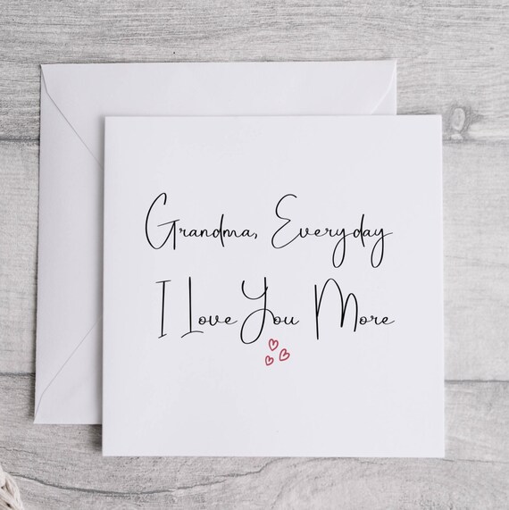 I Love You Grandma Cards